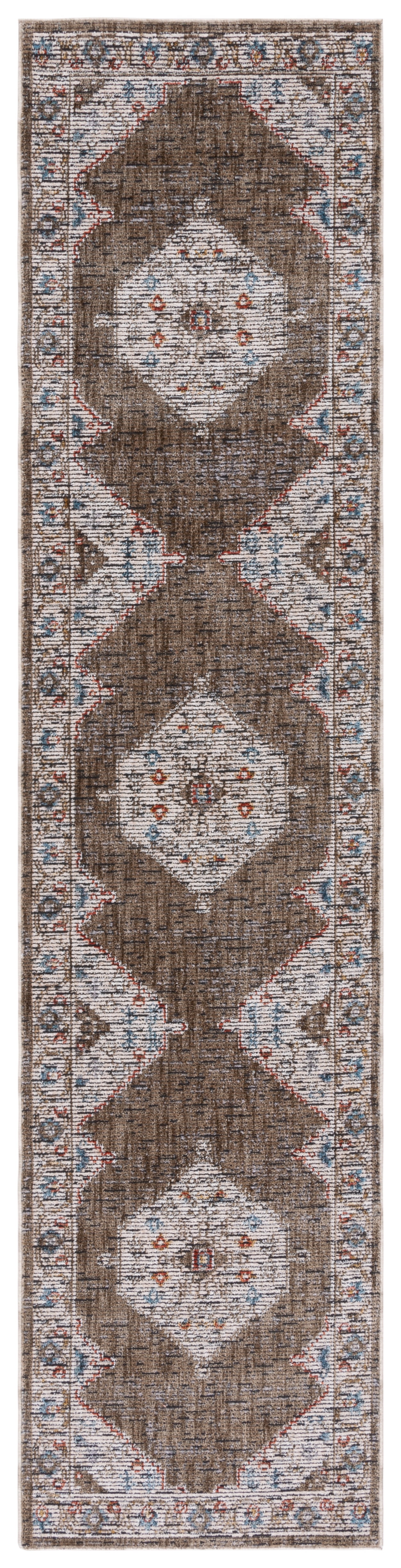 SAFAVIEH Sierra Vana Medallion Runner Rug, Ivory/Olive Green, 2'3" x 9 ...