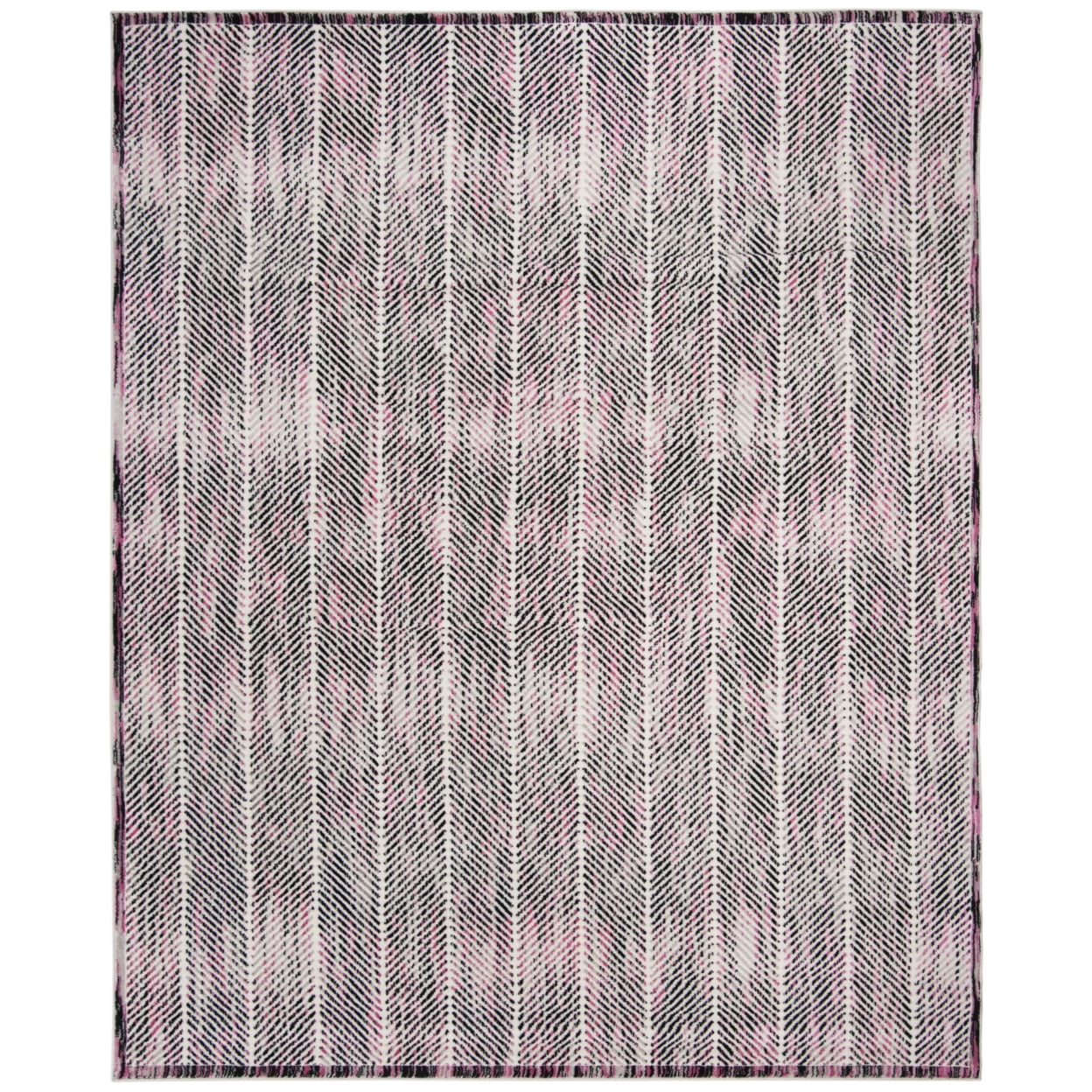 SAFAVIEH Skyler Catriona Striped Area Rug, Grey/Pink, 9' x 12 ...