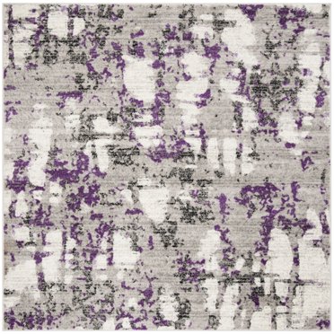 SAFAVIEH Adirondack Rudyard Abstract Area Rug, Grey/Purple, 8' x 10 ...