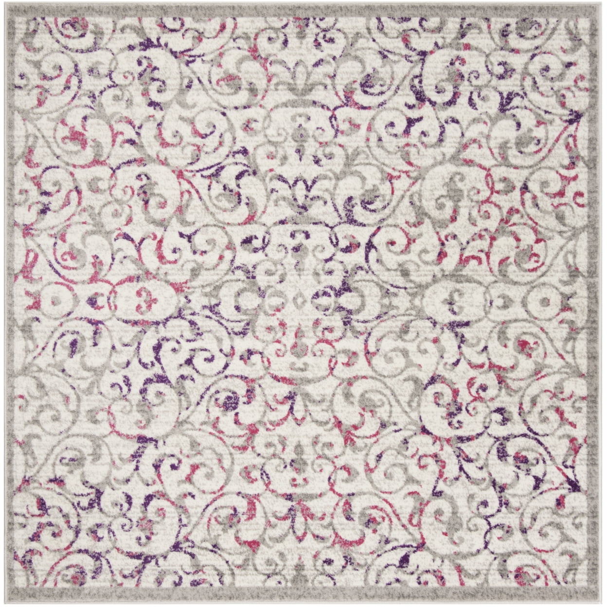 SAFAVIEH Skyler Collection SKY198F Ivory / Pink Rug - Walmart.com