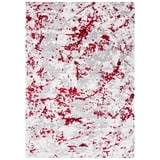 Safavieh Skyler Contemporary Pattern Rug, Grey/Red, 5'1" x 7'6 ...