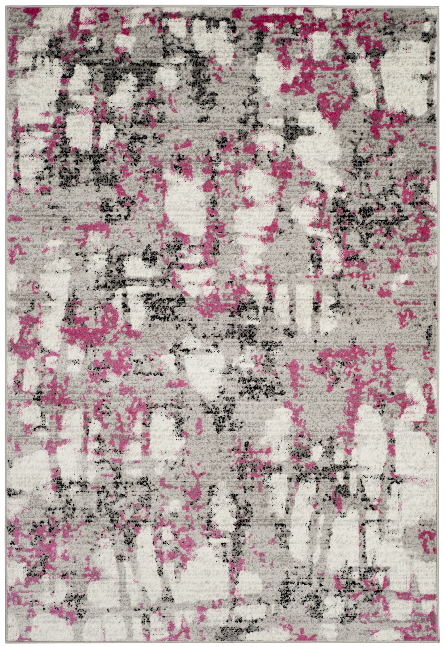 SAFAVIEH Skyler Langston Abstract Area Rug, Grey/Pink, 8' x 10 ...