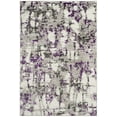 SAFAVIEH Skyler Langston Abstract Area Rug, Grey/Purple, 5'1" x 7'6 ...