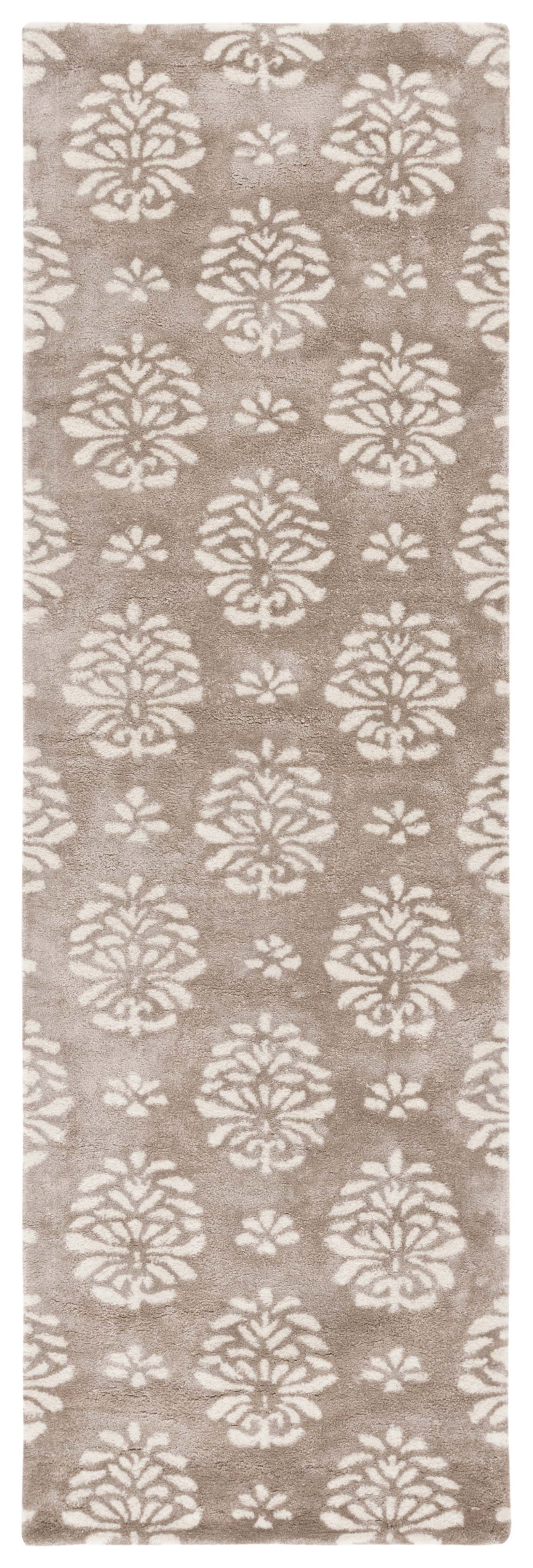 SAFAVIEH Soho Alicia Floral Runner Rug, Beige/Ivory, 2'6" x 12 ...