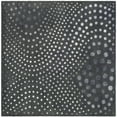 SAFAVIEH Soho Andrew Polka Dots Wool Area Rug, Dark Grey, 6' x 6 ...