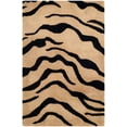 SAFAVIEH Soho Anson Animal Striped Wool Area Rug, Gold/Black, 2' x 3 ...