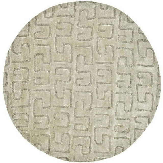 SAFAVIEH Soho Benson Geometric Wool Area Rug, Light Green, 6' x 6 ...