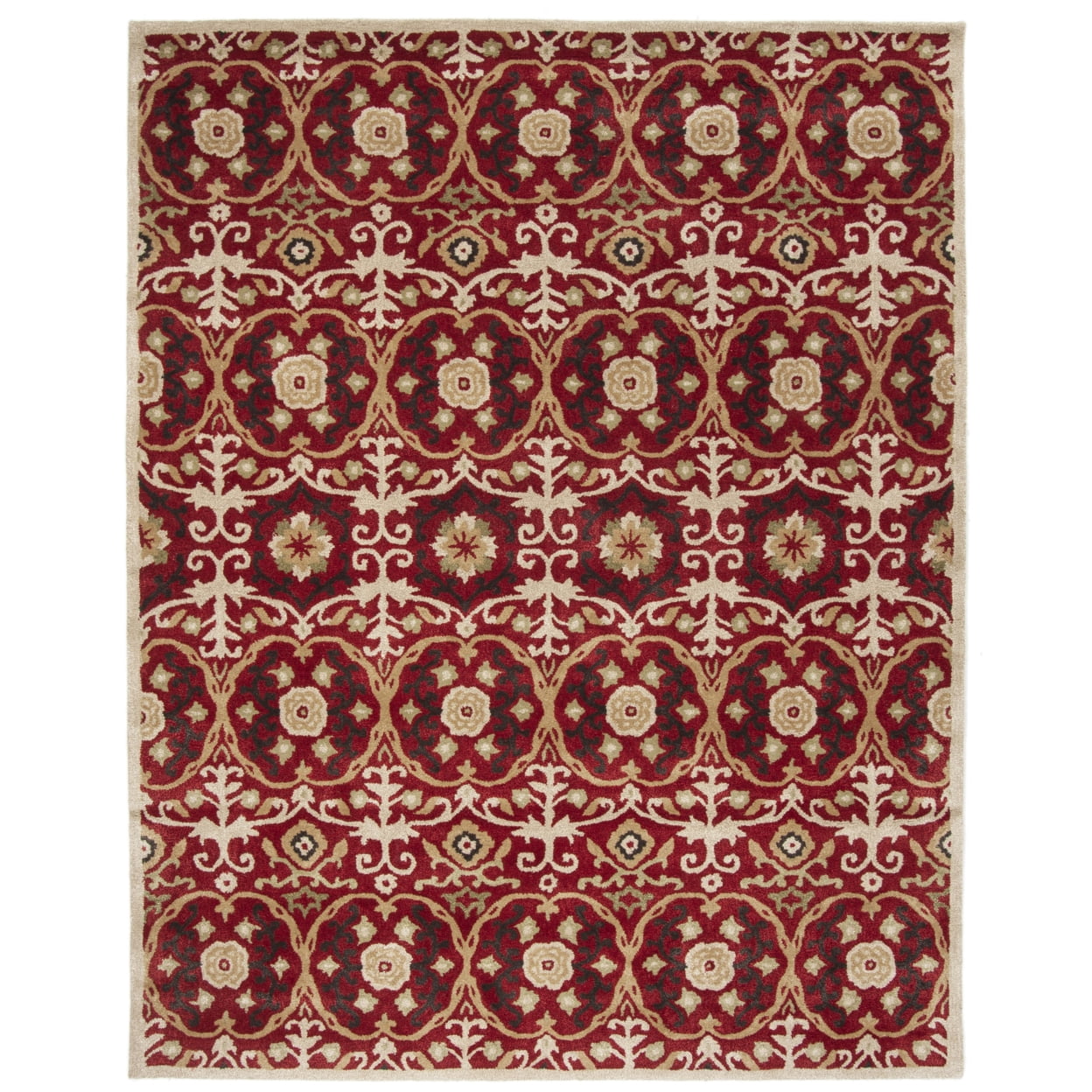 SAFAVIEH Soho Collection SOH446B Handmade Red / Multi Rug - Walmart.com