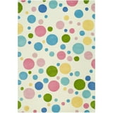 SAFAVIEH Soho Dots Polka Dots Wool Area Rug, Ivory/Multi, 6' x 6' Round ...