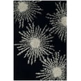 SAFAVIEH Soho Fiesta Celebration Wool Area Rug, Black/White, 2'6" x 4 ...