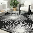 SAFAVIEH Soho Fiesta Celebration Wool Area Rug, Black/White, 9'6" x 13 ...