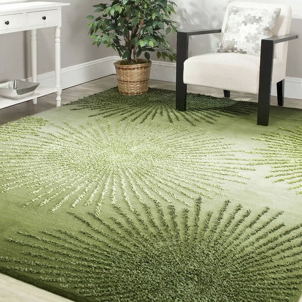 SAFAVIEH Soho Fiesta Celebration Wool Area Rug, Green/Multi, 8'3" x 11 ...