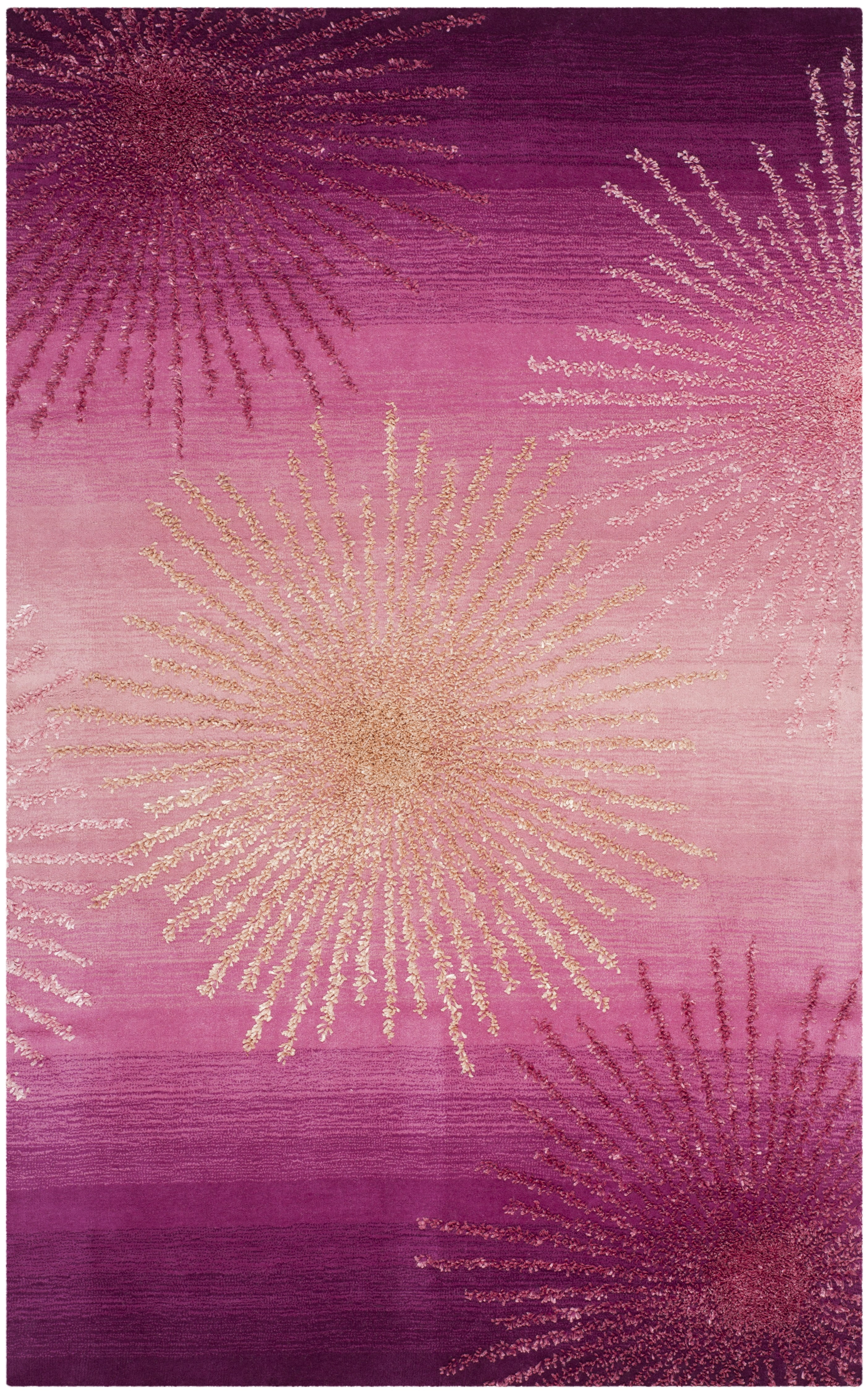 SAFAVIEH Soho Fiesta Geometric Area Rug, Pink, 5' x 8' - Walmart.com