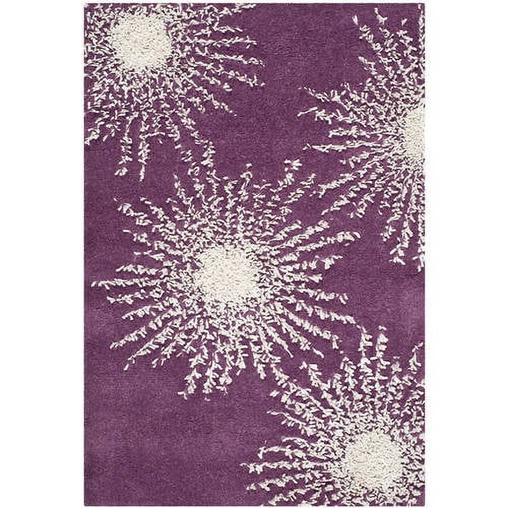 SAFAVIEH Soho Fiesta Geometric Area Rug, Purple/Ivory, 2' x 3 ...