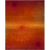 SAFAVIEH Soho Fiesta Geometric Area Rug, Rust/Multi, 7'6" x 9'6 ...