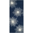 SAFAVIEH Soho Fiesta Celebration Wool Runner Rug, Dark Blue/Ivory, 2'6 ...