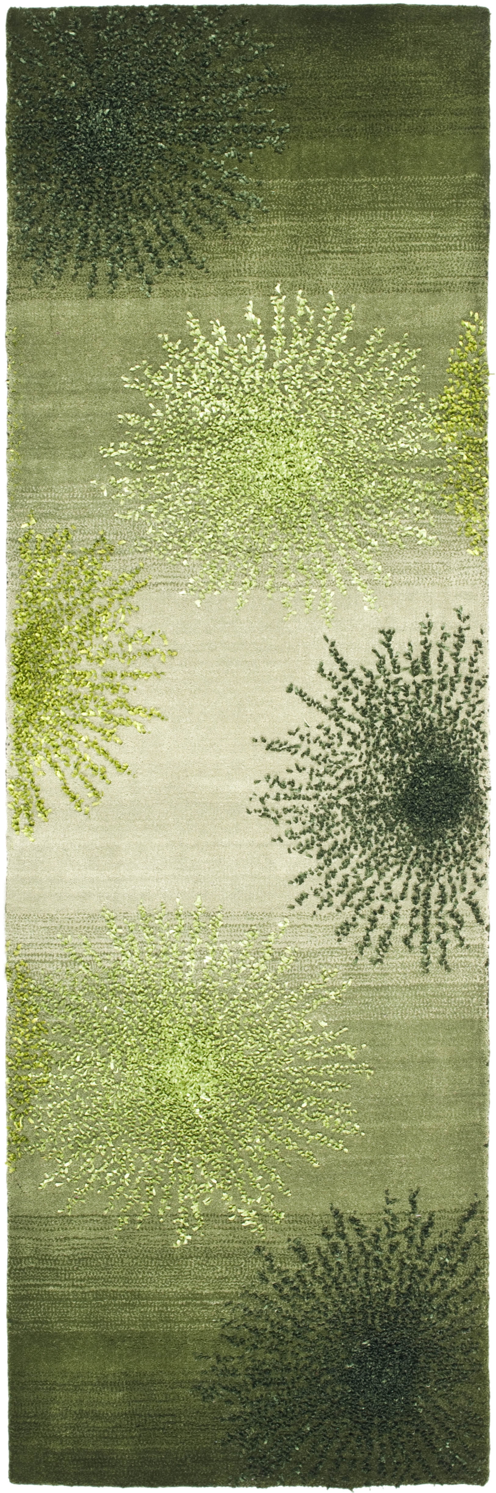 SAFAVIEH Soho Fiesta Geometric Runner Rug, Green/Multi, 2'6" x 10 ...