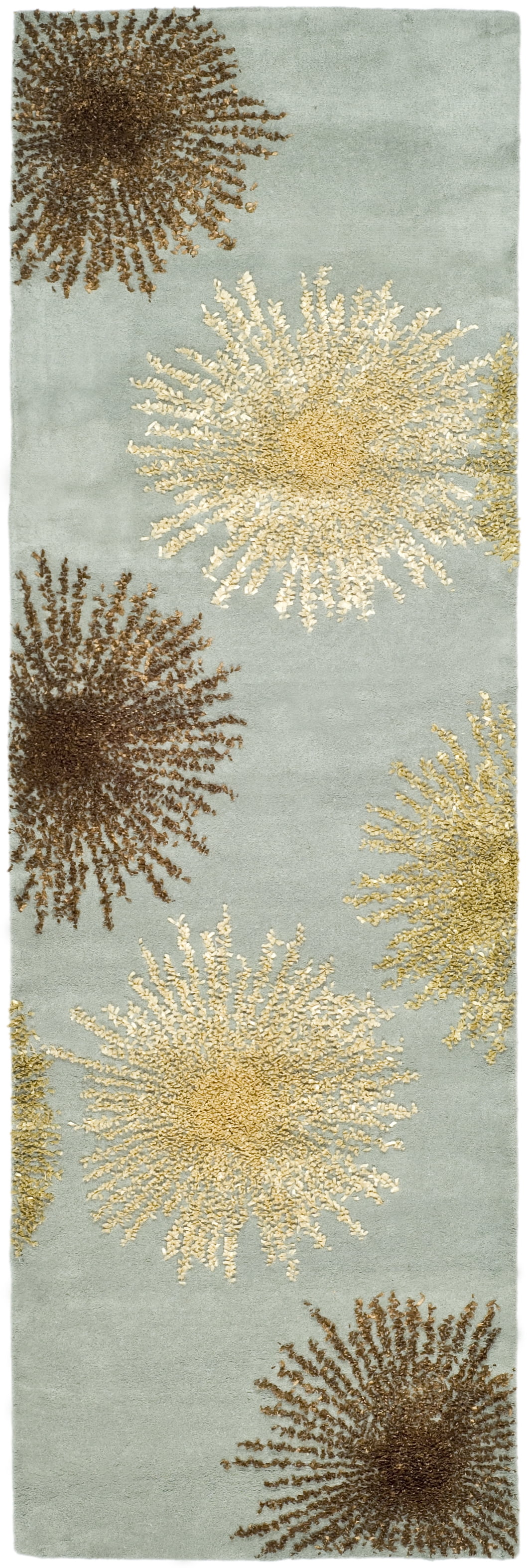 SAFAVIEH Soho Fiesta Geometric Runner Rug, Light Blue/Multi, 2'6" x 14 ...