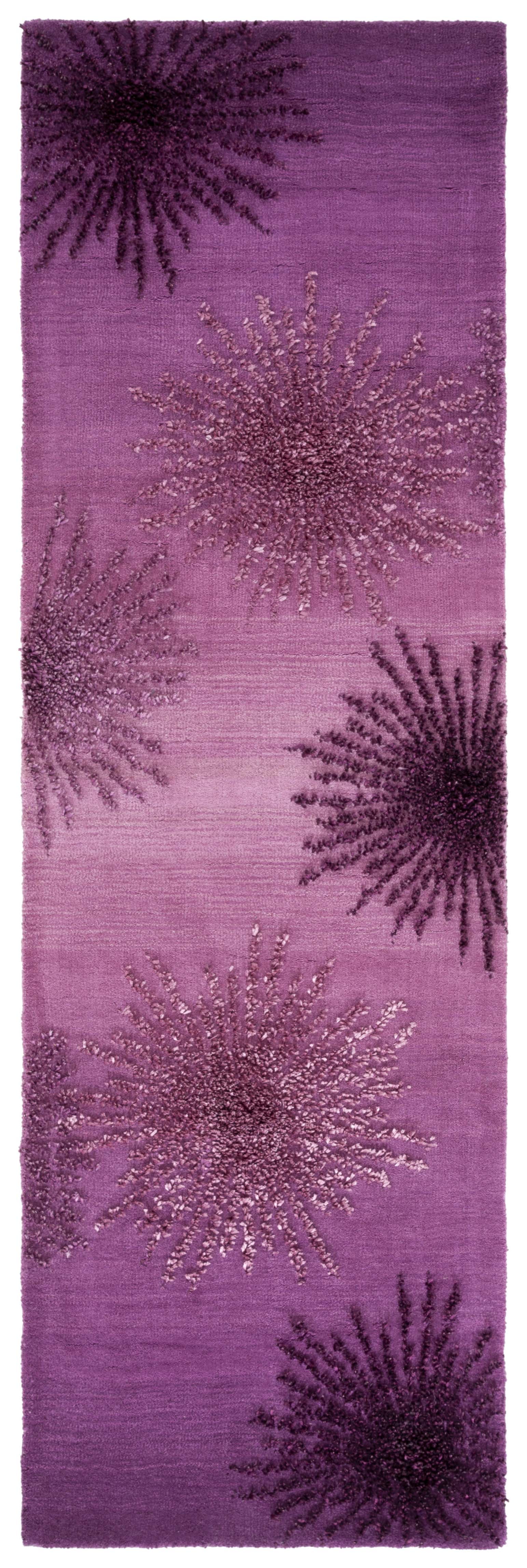 SAFAVIEH Soho Fiesta Geometric Runner Rug, Purple, 2'6" x 8' - Walmart.com