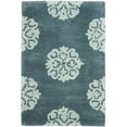 SAFAVIEH Soho Geoff Geometric Wool Area Rug, Blue, 2' x 3' - Walmart.com