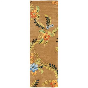 SAFAVIEH Soho Zoe Floral Wool Area Rug, Black/Multi, 7'6" x 9'6 ...