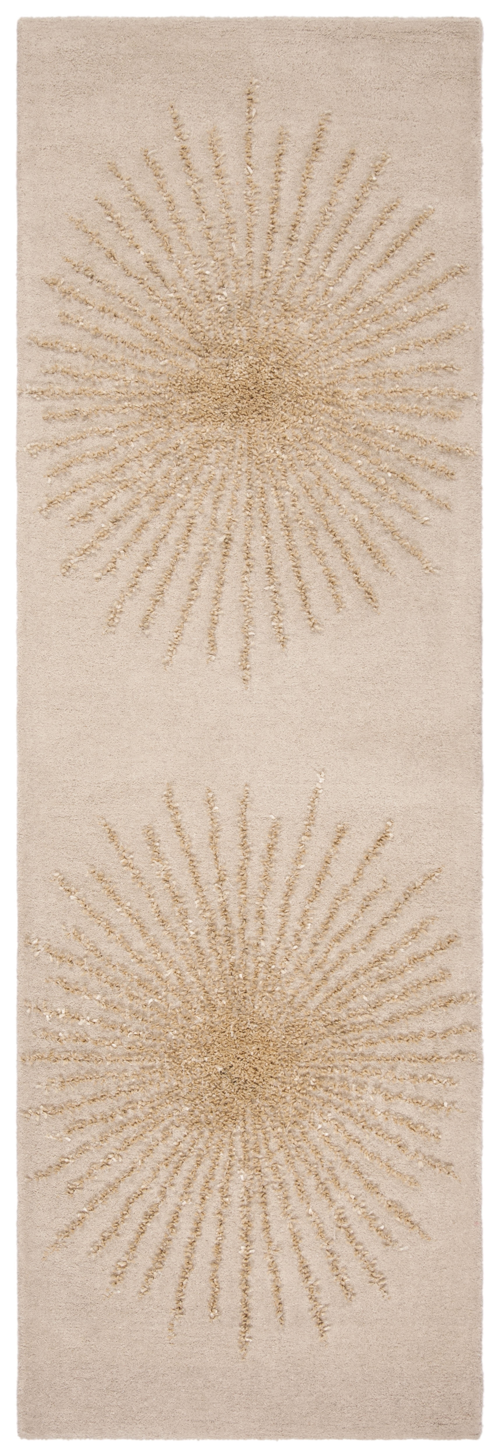 SAFAVIEH Soho Michelle Geometric Runner Rug, Beige, 2'6" x 14 ...
