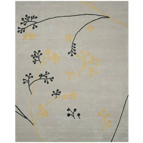 SAFAVIEH Soho Phoebe Geometric Wool Area Rug, Ivory/Multi, 6' x 6 ...