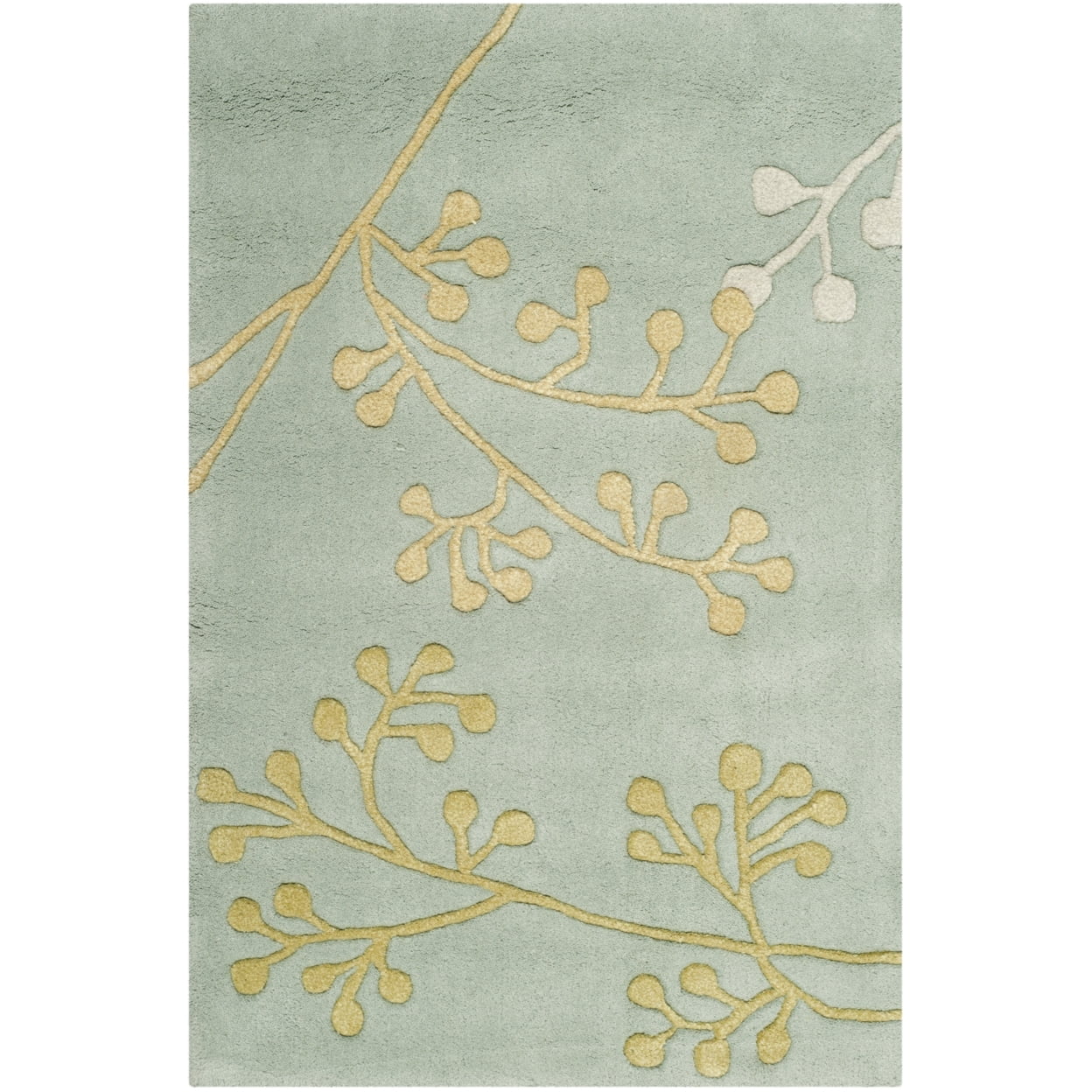 SAFAVIEH Soho Piper Floral Wool Area Rug, Light Blue, 2' x 3' - Walmart.com