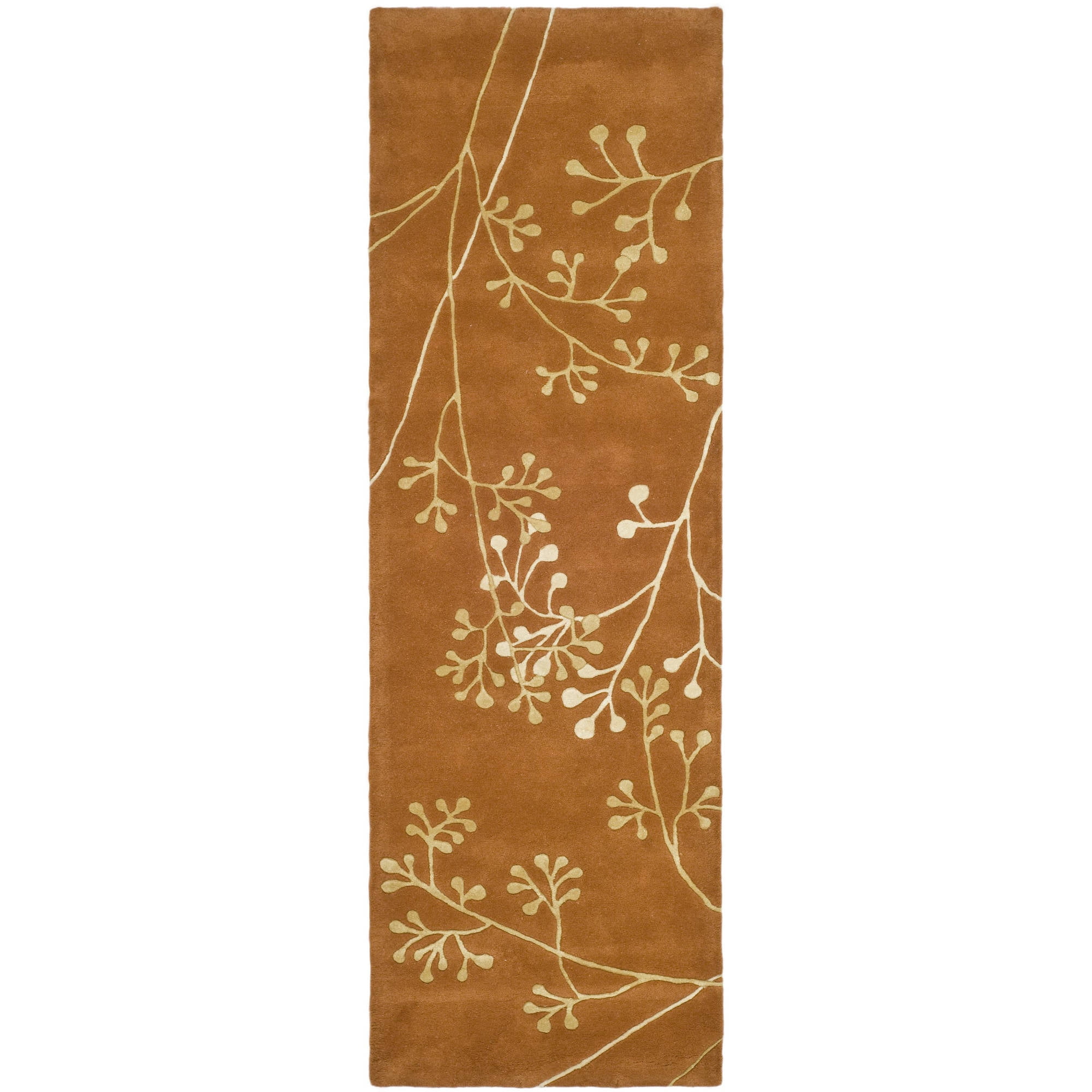 SAFAVIEH Soho Piper Floral Wool Runner Rug, Rust, 2'6" x 8' - Walmart ...