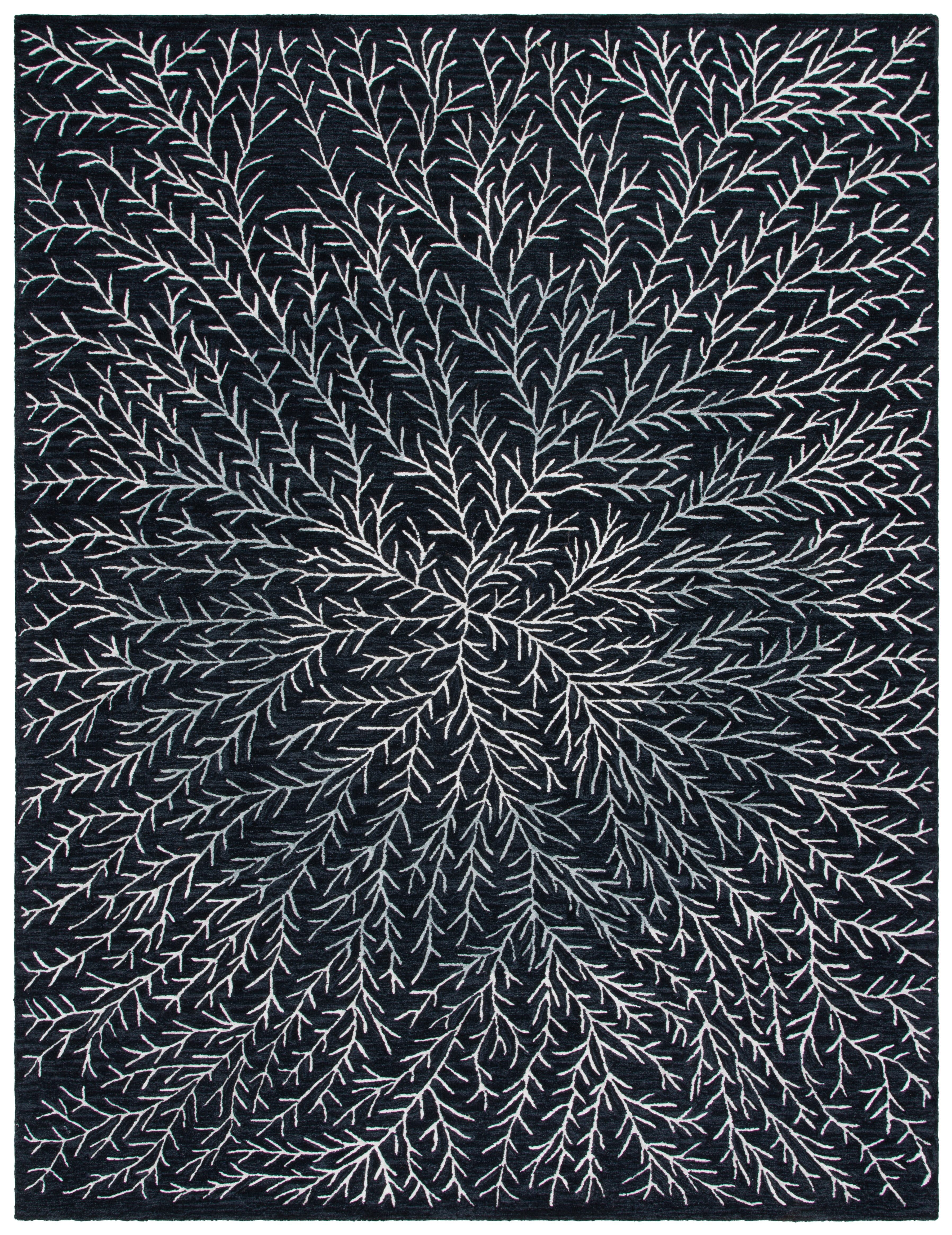 SAFAVIEH Soho Roger Abstract Area Rug, Black/Ivory, 8' x 10' - Walmart.com