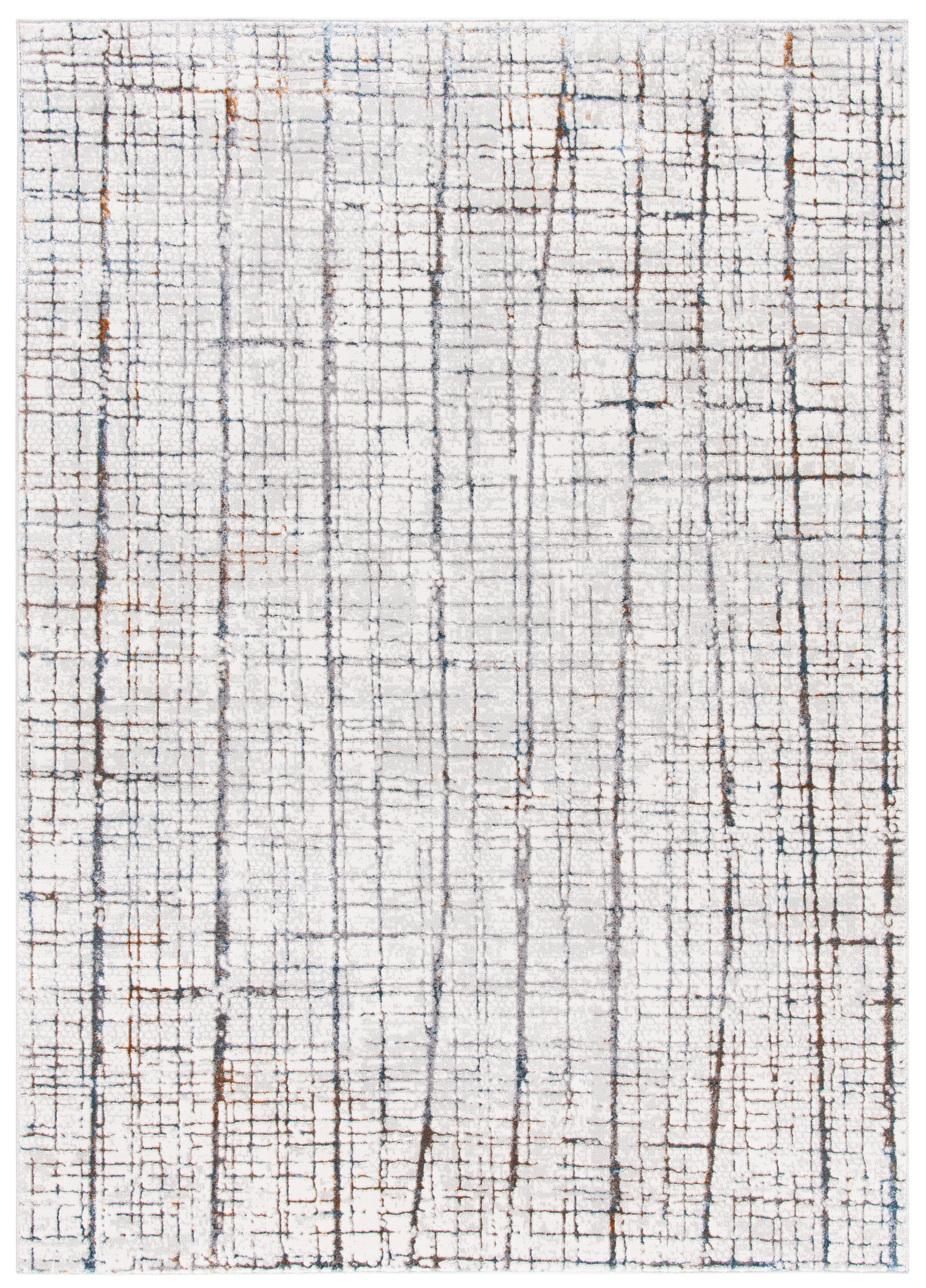 SAFAVIEH Sonoma Thomas Abstract Area Rug, Ivory/Grey, 4'5" x 6'5 ...