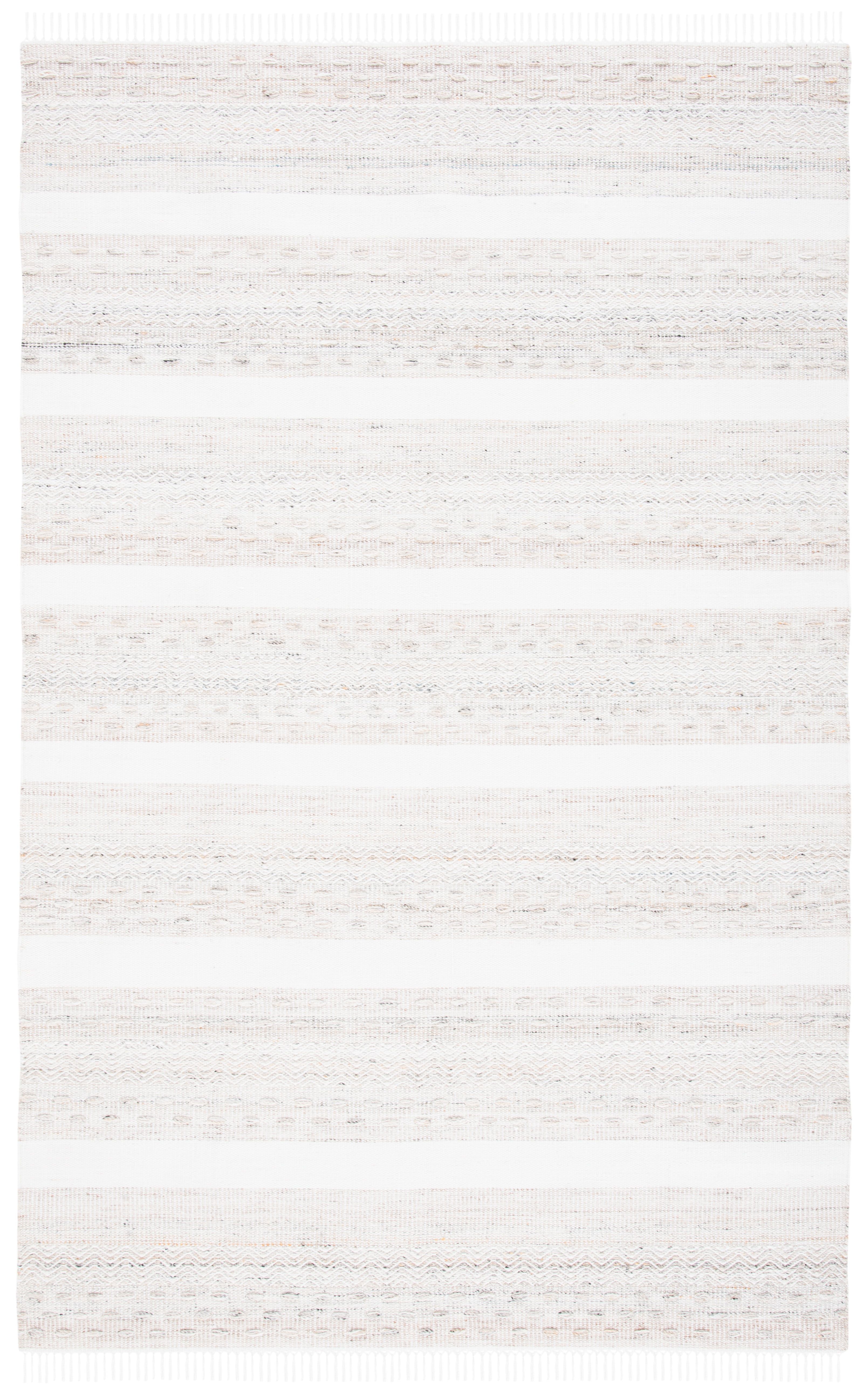 SAFAVIEH Striped Kilim Peyton Striped Polyester Area Rug, Beige/Ivory ...