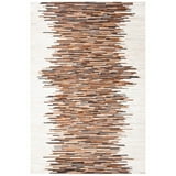 SAFAVIEH Studio Leather STL814A Ivory / Brown Rug - Walmart.com
