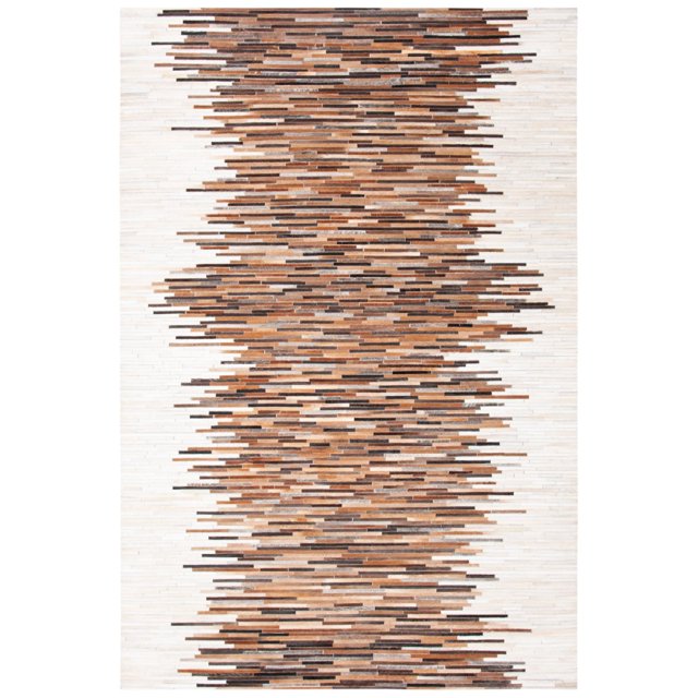 SAFAVIEH Studio Leather STL814A Ivory / Brown Rug - Walmart.com