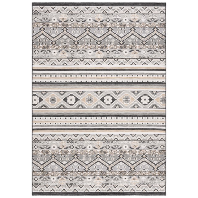 SAFAVIEH Sunrise Katie Floral Reversible Indoor/Outdoor Area Rug, Grey ...