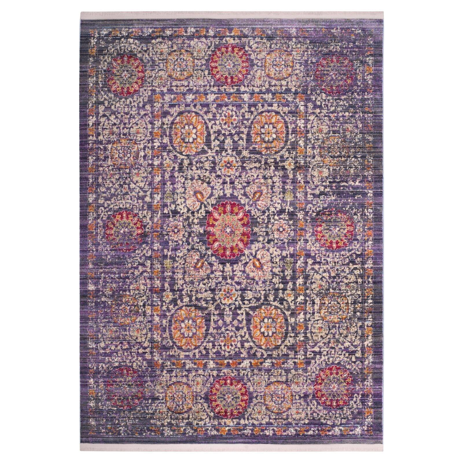 SAFAVIEH Sutton Roswell Transitional Area Rug, Lavender/Ivory, 8' x 10 ...