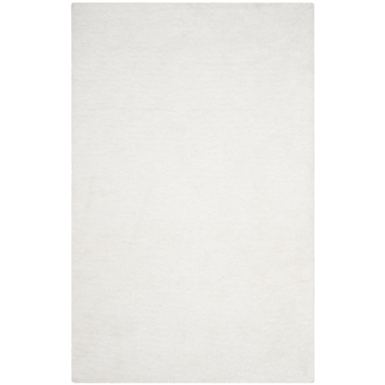 SAFAVIEH Sybella Solid Plush Polyester Sheep Shag Area Rug, Ivory, 4' x ...