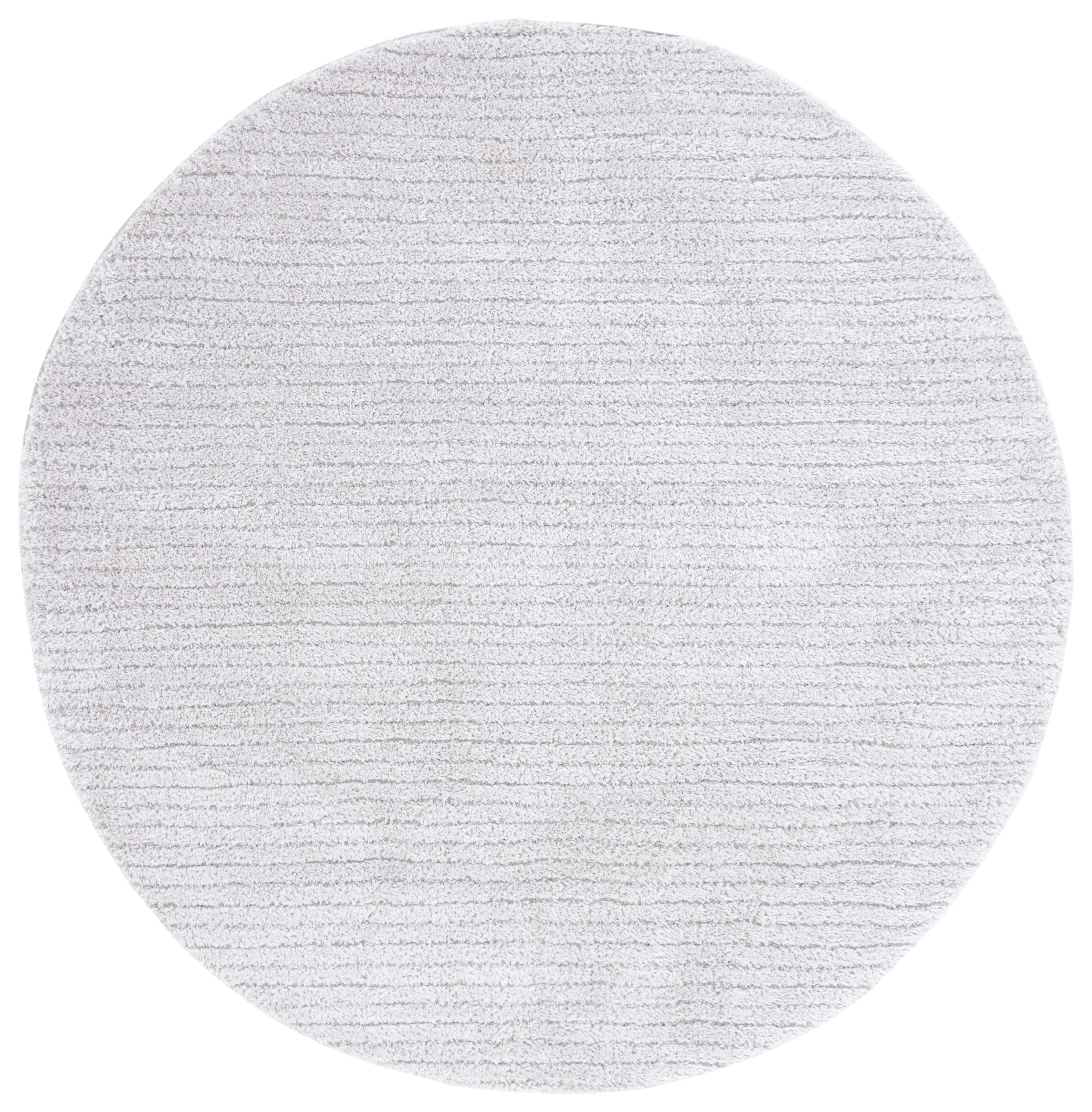 SAFAVIEH Tahoe Candyce Solid Shag Area Rug, Light Grey, 6'7