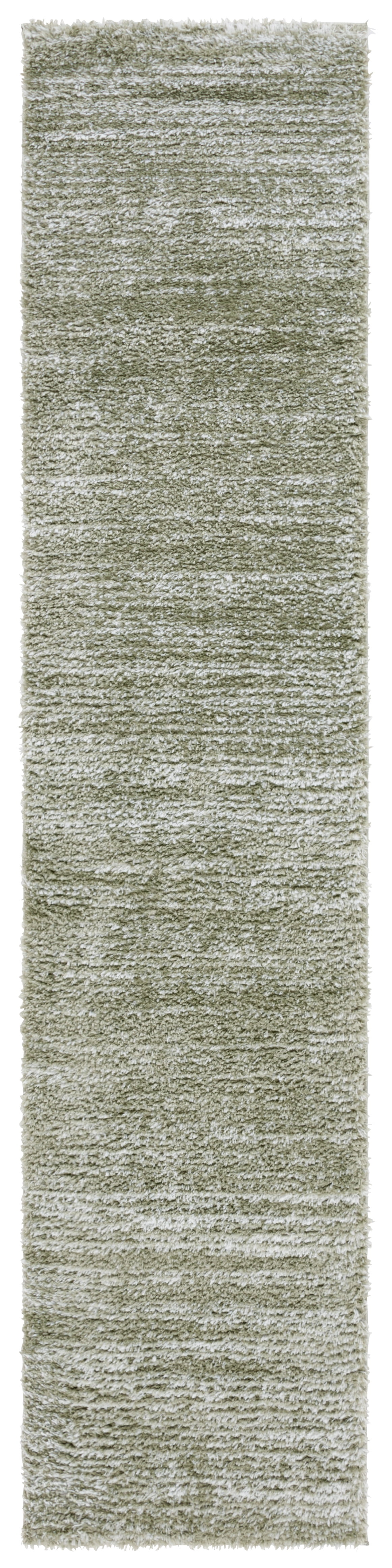 SAFAVIEH Tahoe Trudi Distressed Shag Runner Rug, Sage/Ivory, 2' x 9 ...