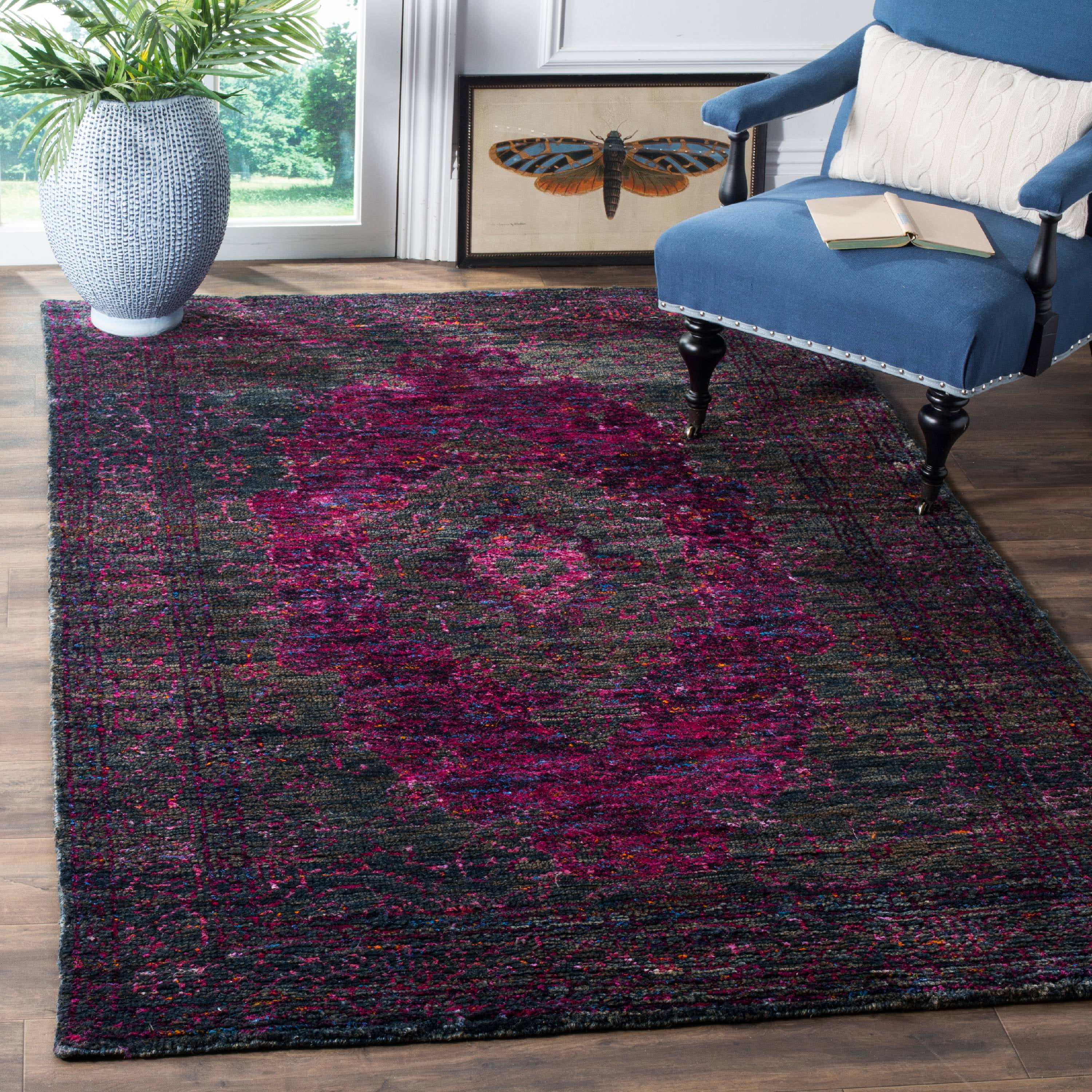 SAFAVIEH Tangier TGR601A Slate Blue / Fuchsia Rug - Walmart.com