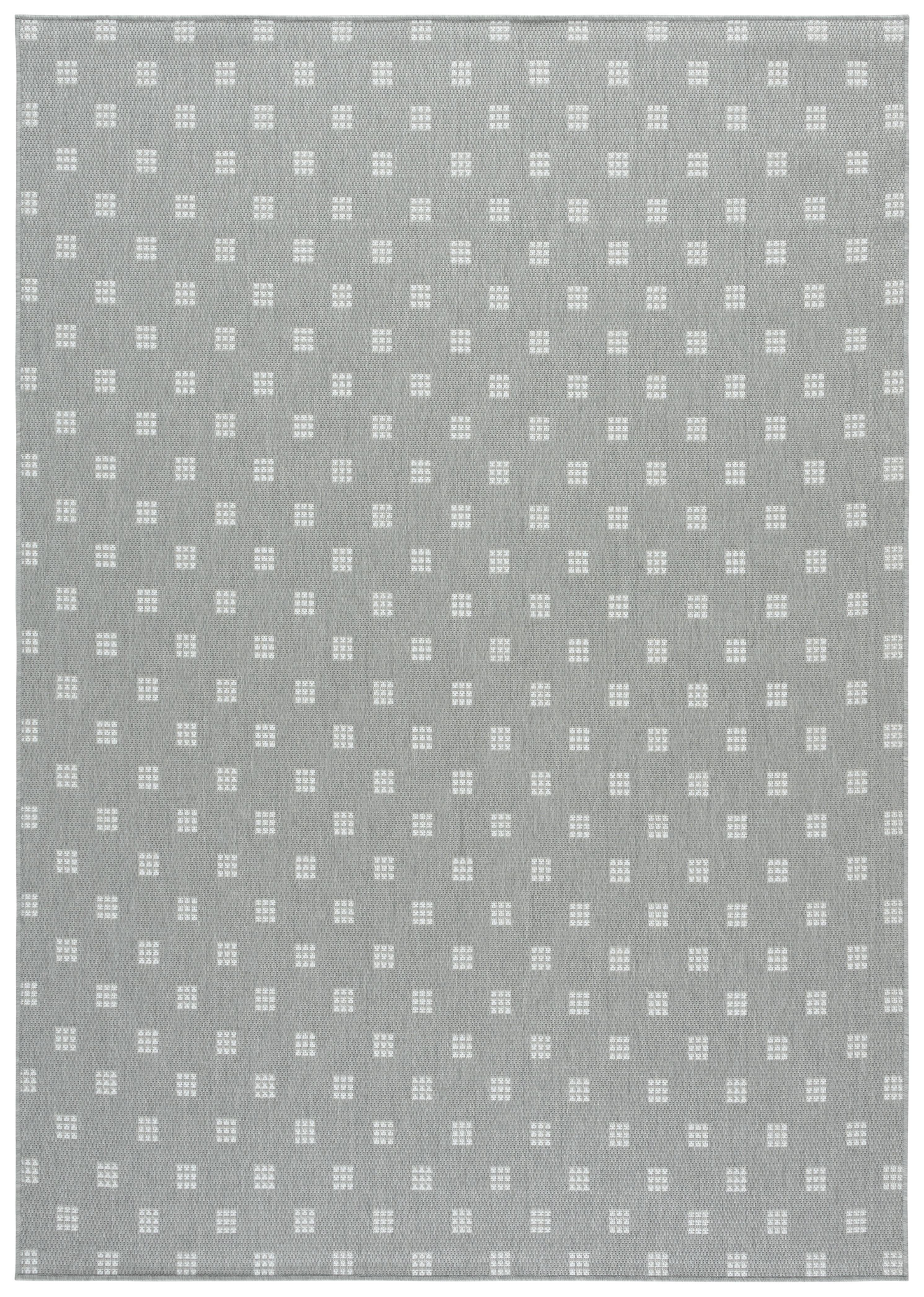 SAFAVIEH Terrace Kelleh Geometric Indoor/Outdoor Area Rug, Grey/Ivory ...