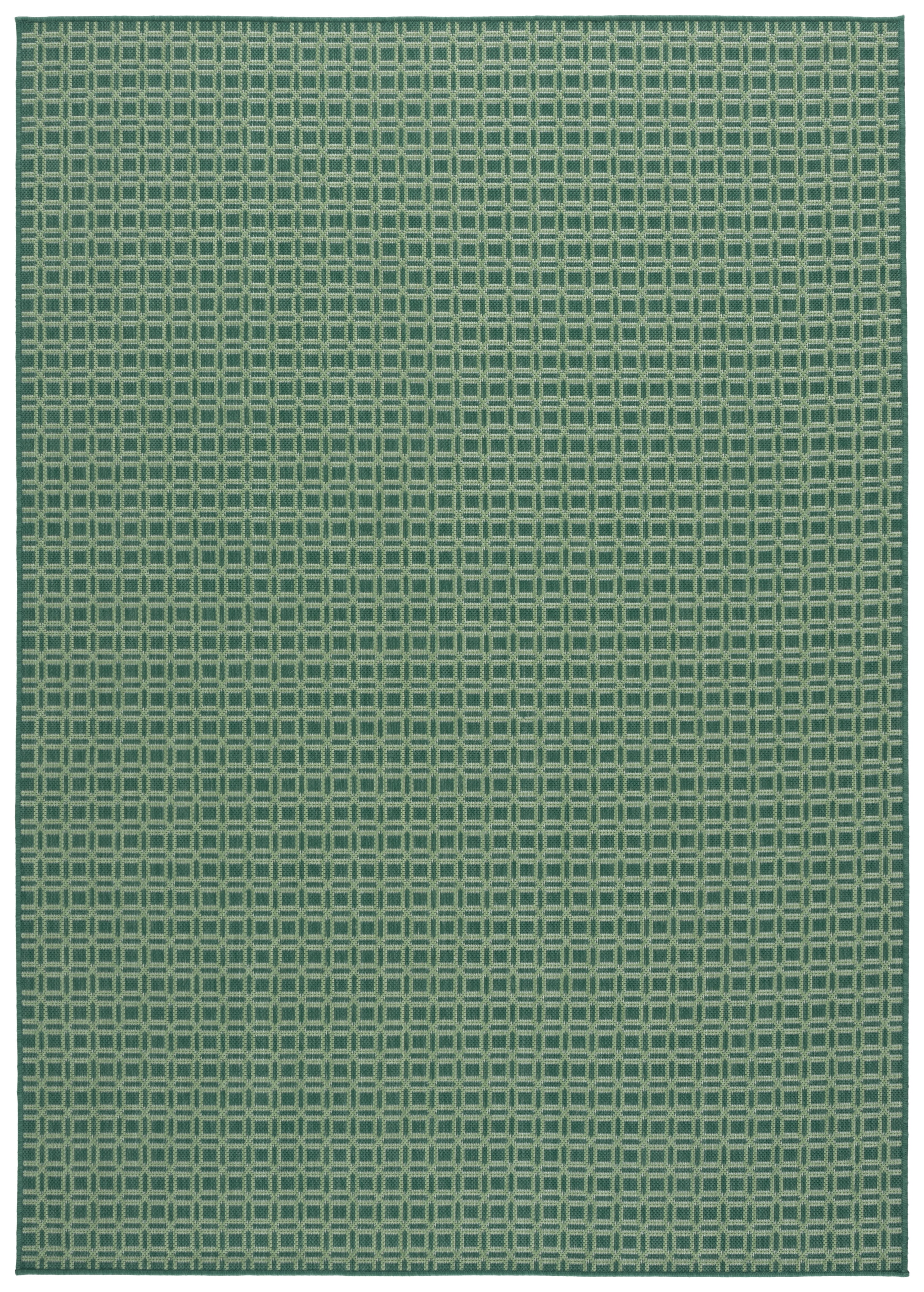 SAFAVIEH Terrace Wight Geometric Indoor/Outdoor Area Rug, Dark Green ...