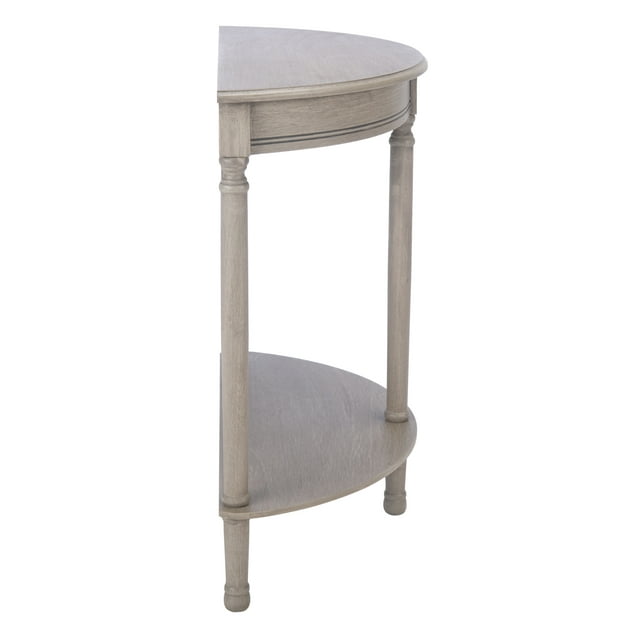 SAFAVIEH Tin.sley French Half Round Console Table, Greige (28 in. W x ...