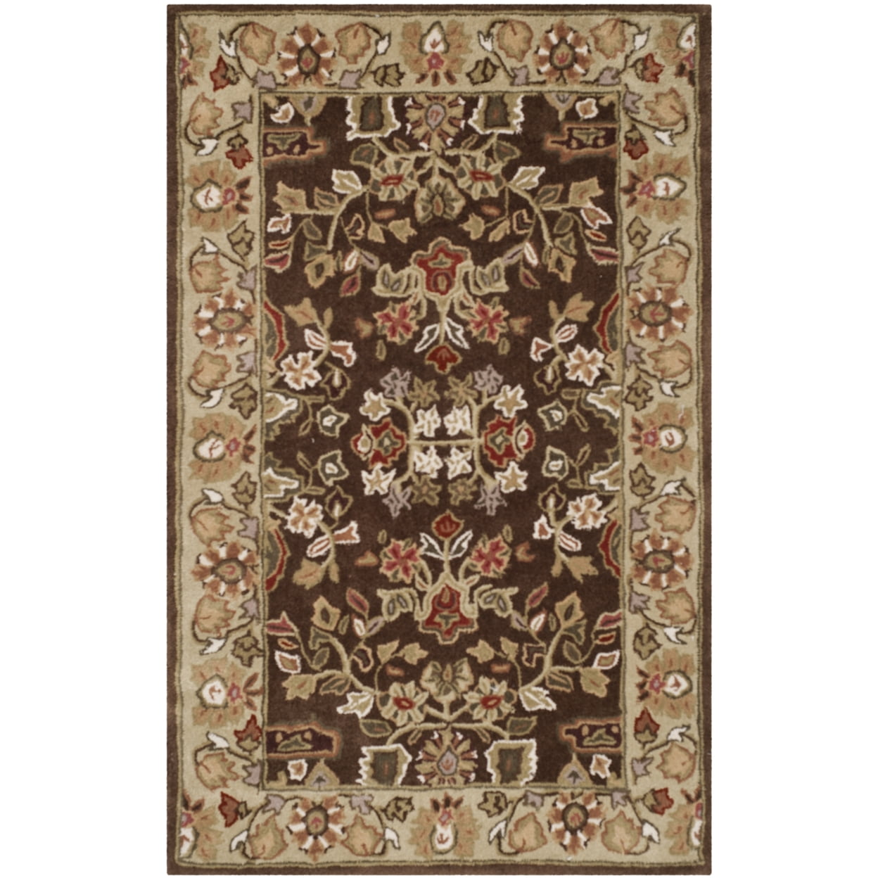 SAFAVIEH Total Performance TLP721C Brown / Green Rug - Walmart.com