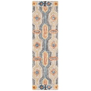 SAFAVIEH Montauk Georgeanna Geometric Runner Rug, Pink/Ivory, 2'3" x 8 ...