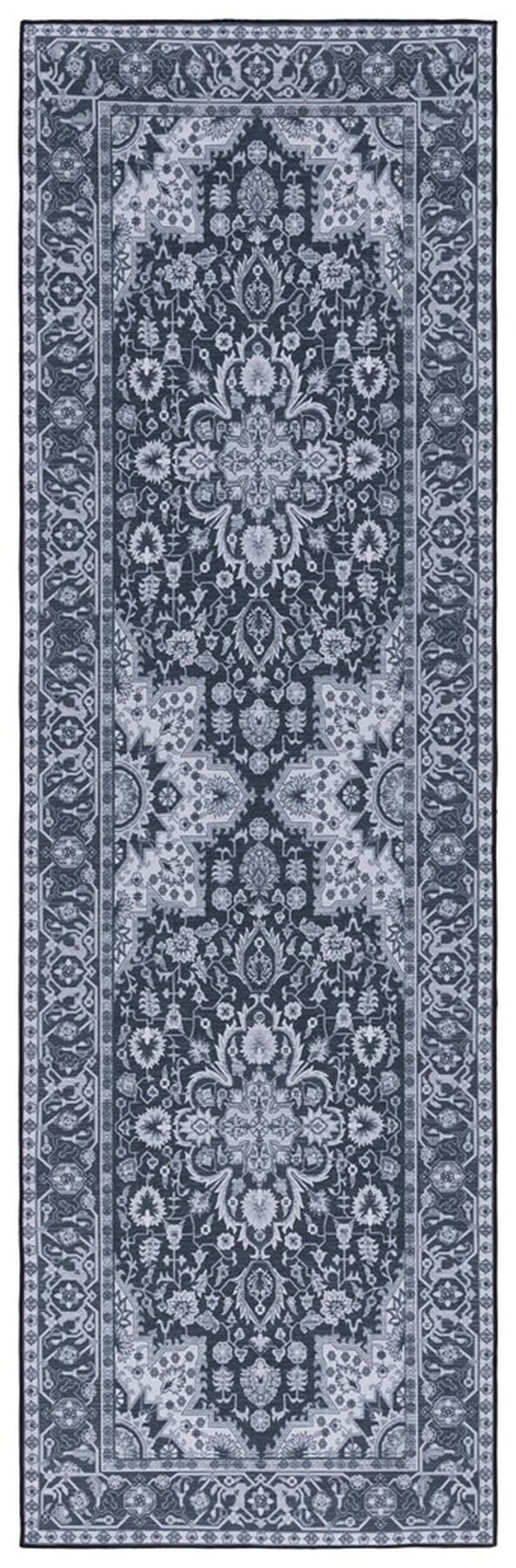 SAFAVIEH Tucson Brooke Traditional Machine Washable Runner, 2'6" x 8 ...