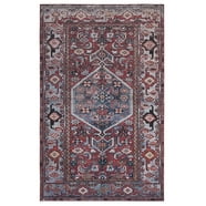 SAFAVIEH Tucson Nazca Area Rug - Light Grey/Rust - 5 x 8 - Walmart.com