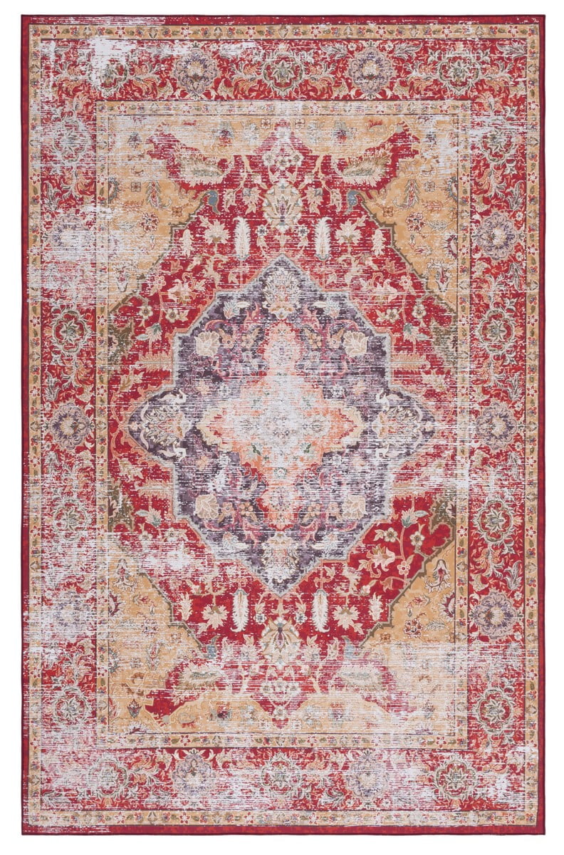 SAFAVIEH Tucson Herleva Traditional Machine Washable Area Rug, 5' x 8 ...