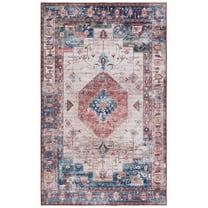 SAFAVIEH Tucson Nazca Traditional Machine Washable Area Rug, 5' x 5 ...