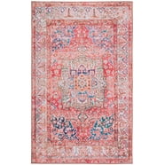 SAFAVIEH Tucson Nazca Traditional Machine Washable Area Rug, 5' x 5 ...
